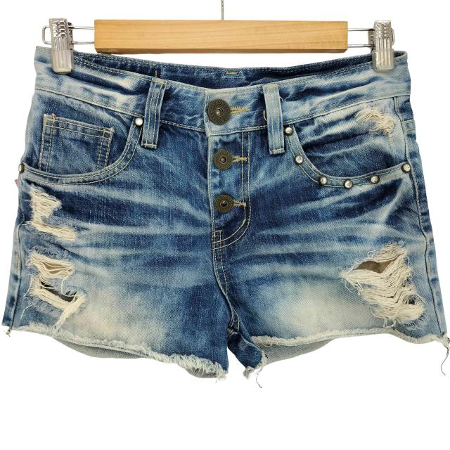 USED古着(ユーズドフルギ) d.i.a. ダイア Y2K ラインストーン デニムショートパンツ 平成ギャル レディース  26【中古】【ブランド古着バズストア】