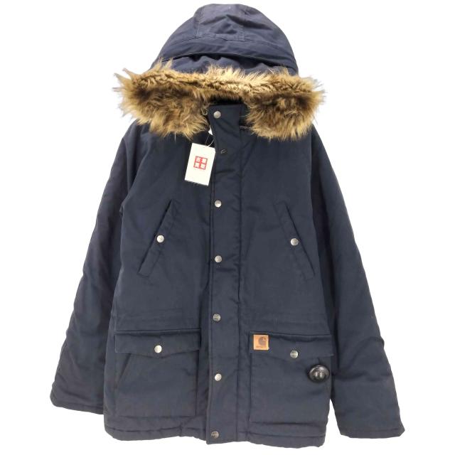 Carhartt WIP(カーハートワークインプログレス) TRAPPER PARKA トラッパー パーカー ジャケット アクリルファー メンズ import：L 【中古】【ブランド古着バズストア】