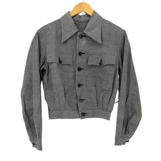 USED古着(ユーズドフルギ) 〜50S フレンチワーク ウッドボタン サイクルジャケット メンズ 表記無 【中古】【ブランド古着バズストア】