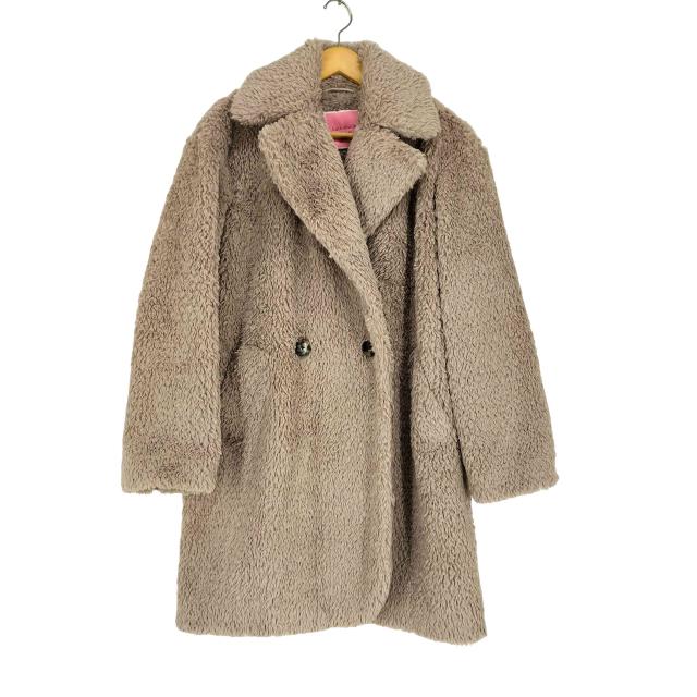 kate spade NEW YORK(ケイトスペードニューヨーク) ファーコート Teddy Coat レディース  S【中古】【ブランド古着バズストア】