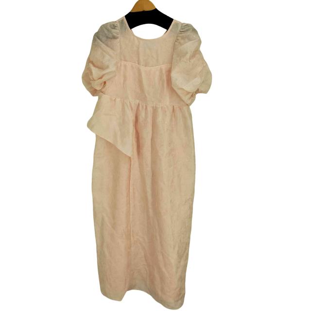 USED古着(ユーズドフルギ) {{ANDRESD}} 25SS bubble sleeve jacquard dress  バブル スリーブ ジャガードドレス レディース import：M 【中古】【ブランド古着バズストア】