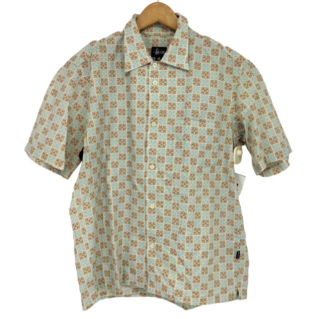 Stussy(ステューシー) 紺タグ USA製 総柄シャツ ボックス メンズ JPN：M 【中古】【ブランド古着バズストア】