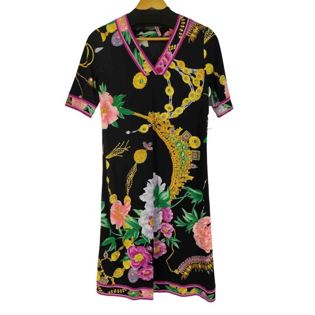 LEONARD(レオナール) カンカン 花柄ワンピース レディース  M【中古】【ブランド古着バズストア】
