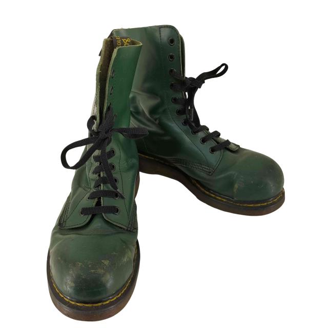 Dr.Martens(ドクターマーチン) イングランド製 スチールトゥ 10ホール ブーツ レディース 表記無 【中古】【ブランド古着バズストア】