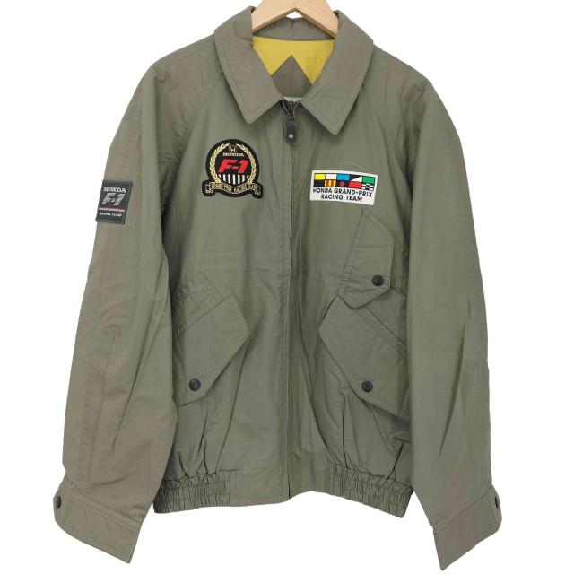 USED古着(ユーズドフルギ) 企業ロゴ レースシング ボンバージャケット メンズ  L【中古】【ブランド古着バズストア】