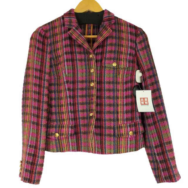 ETRO(エトロ) ツイードマルチカラーテーラードジャケット レディース  40【中古】【ブランド古着バズストア】