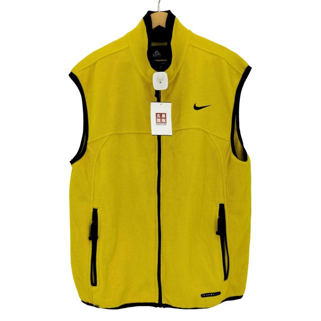 NIKE ACG(ナイキエーシージー) 90S THERNAL LAYER 2 THERMA FIT スウッシュロゴ刺繍 フリース ベスト メンズ import：L 【中古】【ブランド古着バズストア】
