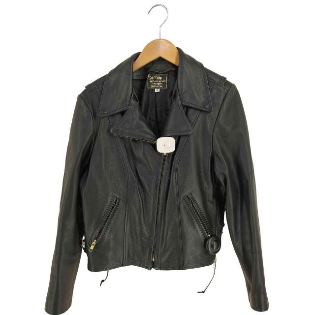 USED古着(ユーズドフルギ) San Diego USA製 LEATHER ライダースジャケット レディース import：M 【中古】【ブランド古着バズストア】