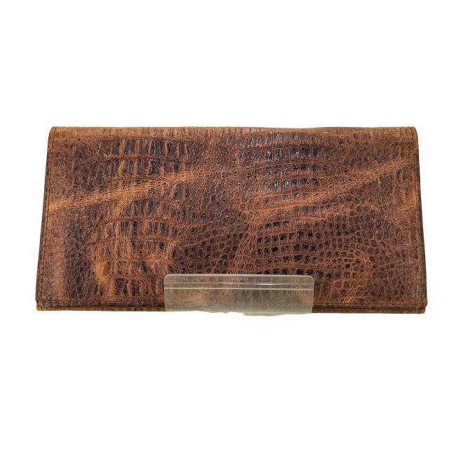 COMME des GARCONS HOMME PLUS(コムデギャルソンオムプリュス) クロコ 型押し 長財布 メンズ 表記無 【中古】【ブランド古着バズストア】