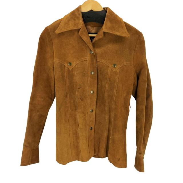 USED古着(ユーズドフルギ) {{MS GINEW}} ウエスタンヨーク スエードレザージャケット レディース 表記無 【中古】【ブランド古着バズストア】