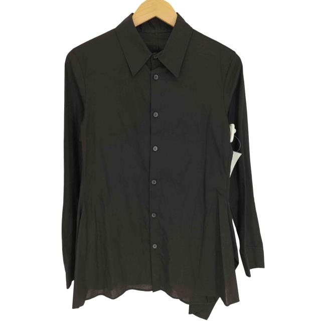 Yohji Yamamoto(ヨウジヤマモト) collections 25SS 100/-KHADI BACKSIDE FLARED SLIM B 100/-カディ バックサイドフレア スリム B シャツ レディー【中古】【ブランド古着バズストア】