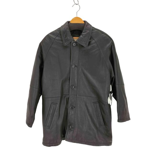 USED古着(ユーズドフルギ) 裏地キルティング ラムレザーハーフコート メンズ JPN：M 【中古】【ブランド古着バズストア】