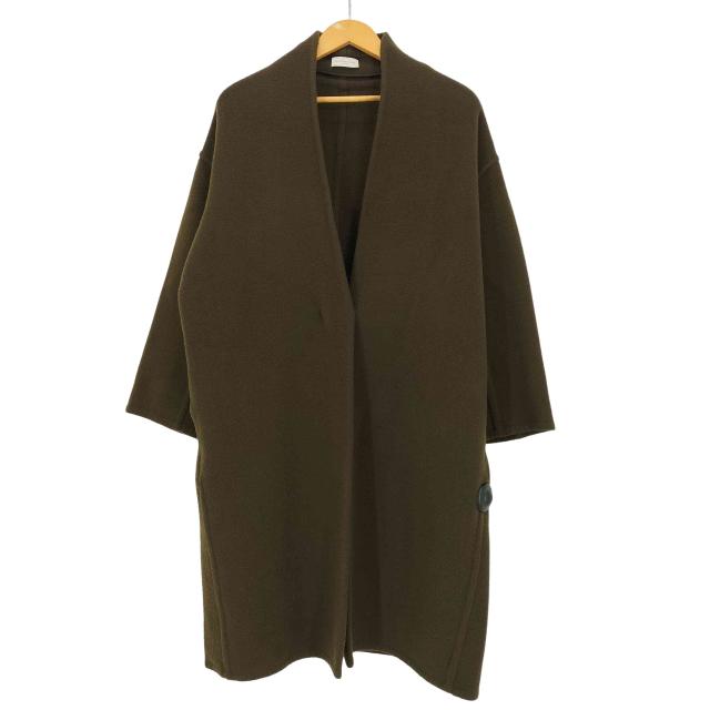 DEUXIEME CLASSE(ドゥーズィエムクラス) ダブルフェイスノーカラーコート レディース 表記無 【中古】【ブランド古着バズストア】