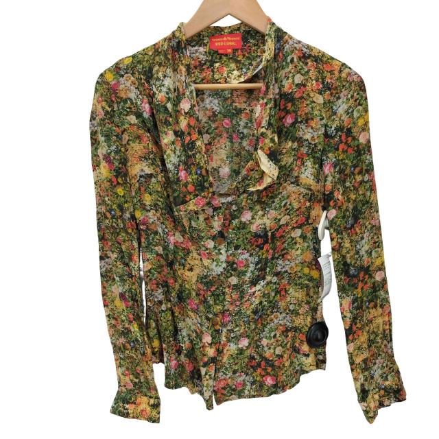 Vivienne Westwood RED LABEL(ヴィヴィアンウエストウッドレッドレーベル) シルク100％ 総柄シャツ レディース JPN：1 【中古】【ブランド古着バズストア】