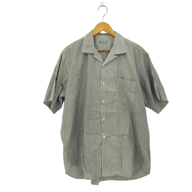 COMME des GARCONS HOMME(コムデギャルソンオム) 90s 銀タグ 田中オム オープンカラー ストライプ 半袖シャツ  メンズ 表記無 【中古】【ブランド古着バズストア】