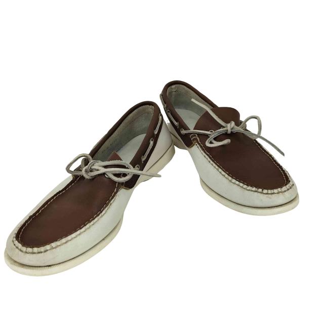 Russell Moccasin(ラッセルモカシン) 90S 4118 BOAT SHOE デッキシューズ AMAZONASソール バイカラー メンズ US：8.5 【中古】【ブランド古着バズストア】