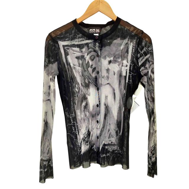 Jean Paul GAULTIER(ジャンポールゴルチエ) 90S Art Power Net 奥底の官能 パワーネット カーディガン メンズ 表記無 【中古】【ブランド古着バズストア】