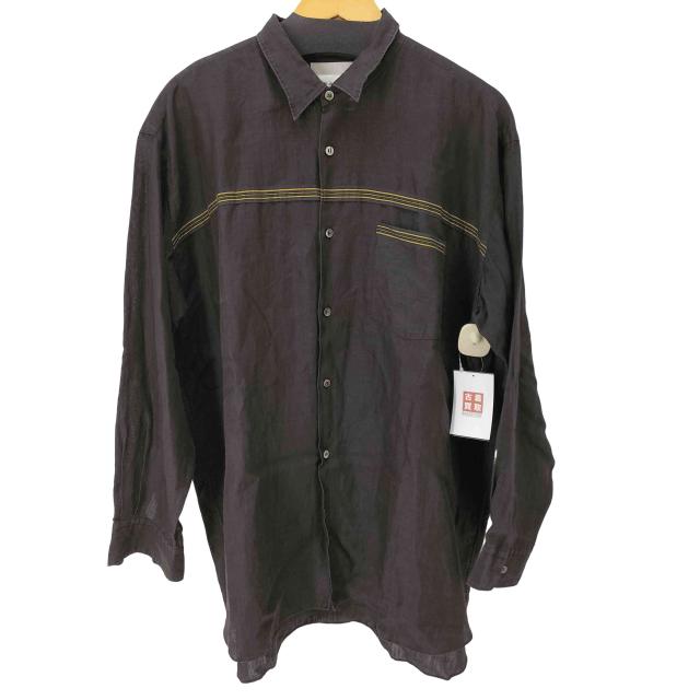 COMME des GARCONS HOMME(コムデギャルソンオム) 田中オム リネンレーヨン ボックスカット シャツ メンズ 表記無 【中古】【ブランド古着バズストア】