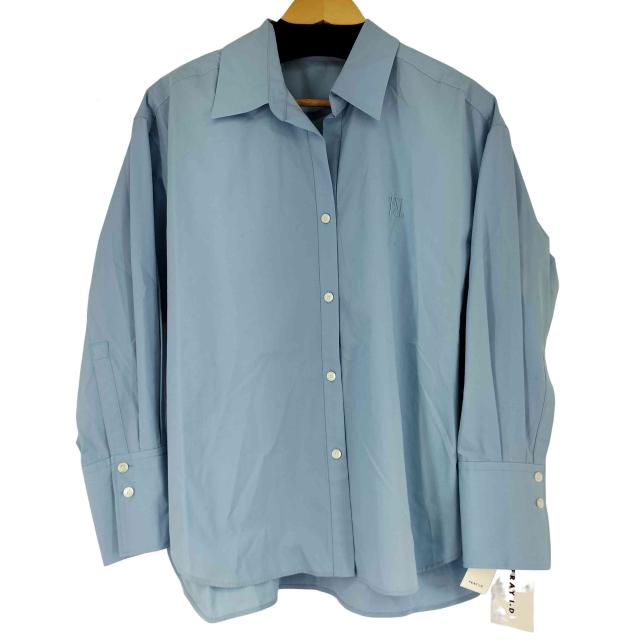 FRAY I.D(フレイアイディー) 25SS ロゴエンブロイダリー2wayシャツ レディース FREE 【中古】【ブランド古着バズストア】