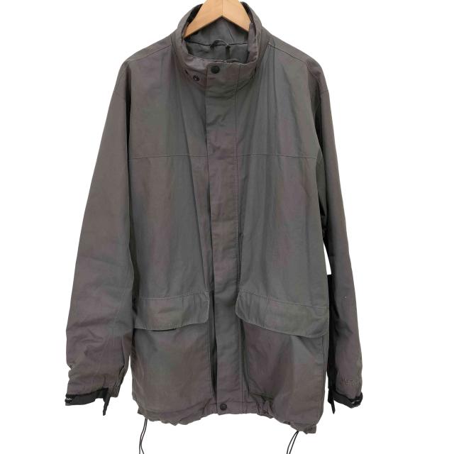 Eddie Bauer(エディーバウアー) WEATHEREDGE 比翼 ジップアップ スタンドカラー ジャケット メンズ import：L 【中古】【ブランド古着バズストア】