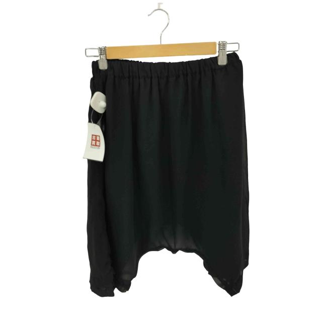 BLACK COMME des GARCONS(ブラックコムデギャルソン) シアー オーガンジー サルエル ショートパンツ ショーツ メンズ JPN：XS 【中古】【ブランド古着バズストア】