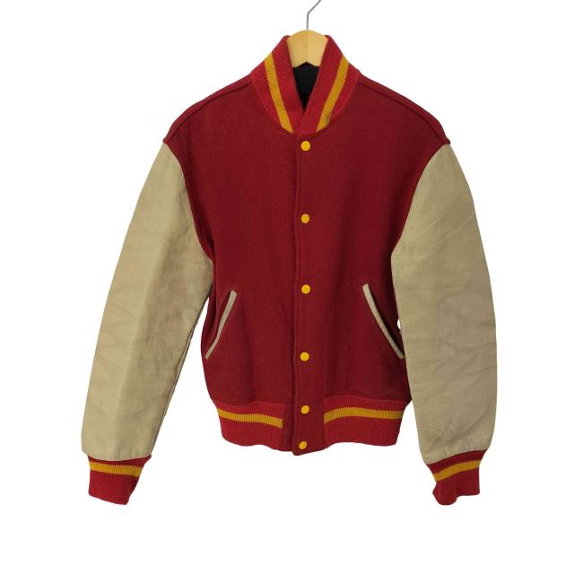 USED古着(ユーズドフルギ) 50-60s General Athletic Products ウール レザー スタジアムジャケット メンズ US：38 【中古】【ブランド古着バズストア】