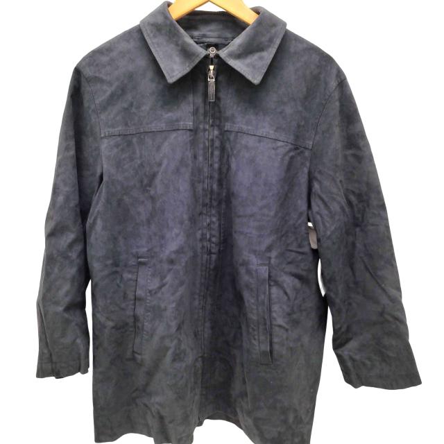 BURBERRY LONDON(バーバリーロンドン) 襟裏ノバチェック フェイクスエードジャケット メンズ import：S 【中古】【ブランド古着バズストア】