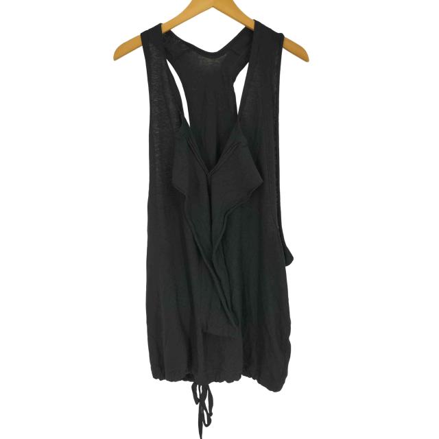 Ys(ワイズ) 23SS フロントフリル コットン  リネン ランニング ベスト カットソー レディース JPN：2 【中古】【ブランド古着バズストア】