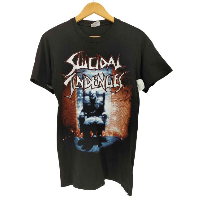 USED古着(ユーズドフルギ) 90s Hanesボディ USA製 一枚タグ シングルステッチ  TOURING ツアー バンド プリントTシャツ メンズ import：M 【中古】【ブランド古着バズストア】