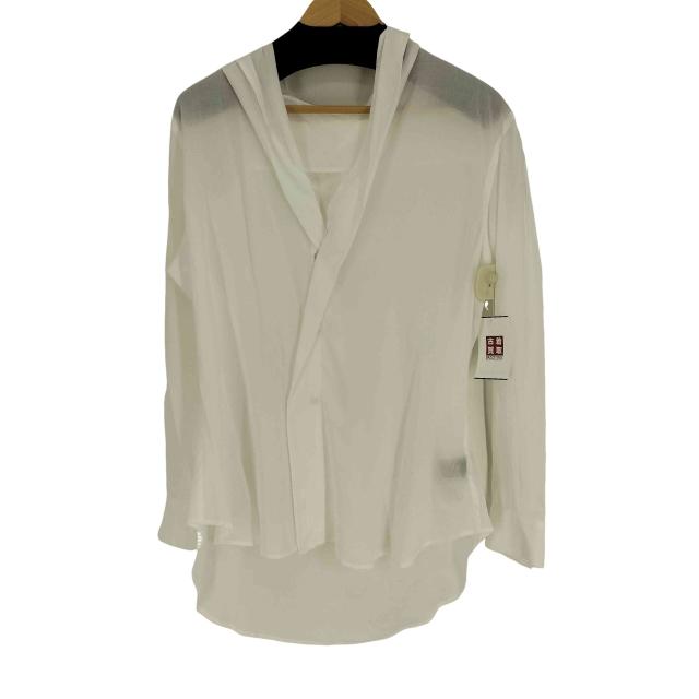 Yohji Yamamoto(ヨウジヤマモト) collections 25SS Ten LAWN DRAPED DETAIL HOOD DRESS テン ローン ドレープ ディテール フード ドレス レディース J【中古】【ブランド古着バズストア】