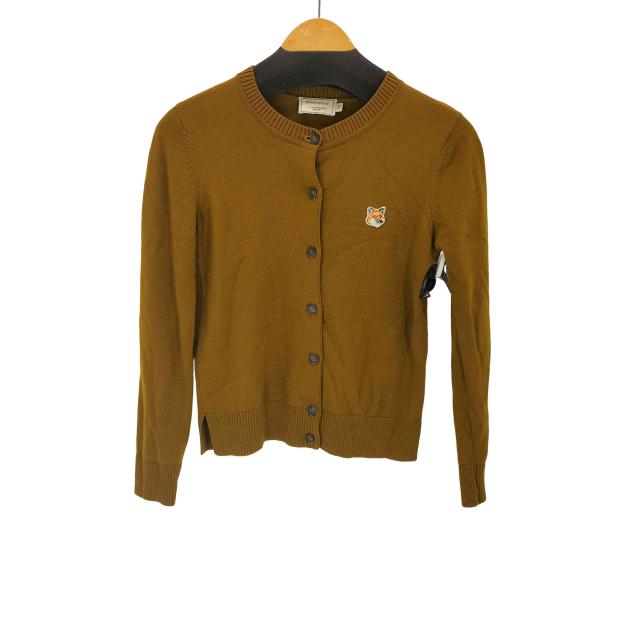 MAISON KITSUNE(メゾンキツネ) フロントロゴウールカーディガン レディース JPN：XS 【中古】【ブランド古着バズストア】