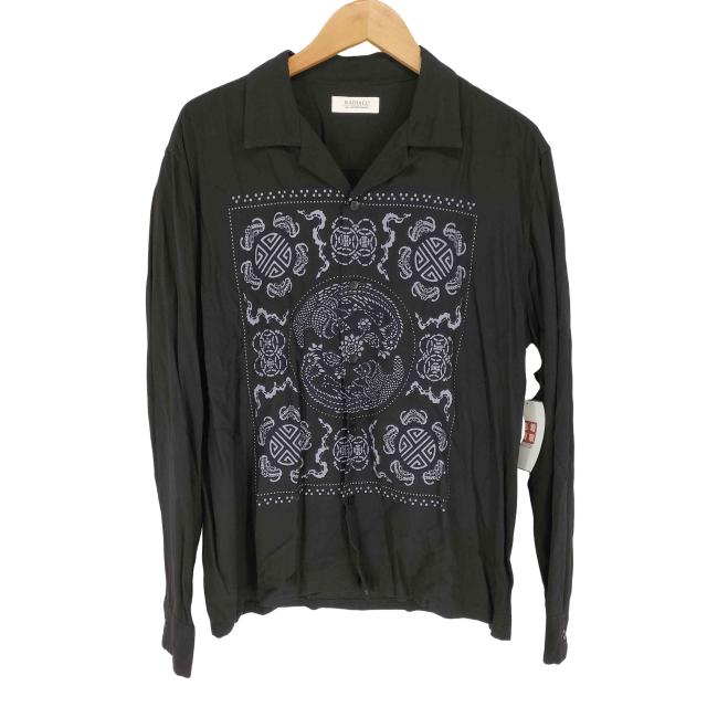 RADIALL(ラディアル) 18AW 総柄 L/S オープンカラーレーヨンシャツ メンズ  M【中古】【ブランド古着バズストア】