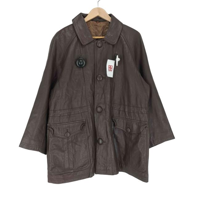 USED古着(ユーズドフルギ) ラムレザーハーフコート メンズ 表記無 【中古】【ブランド古着バズストア】