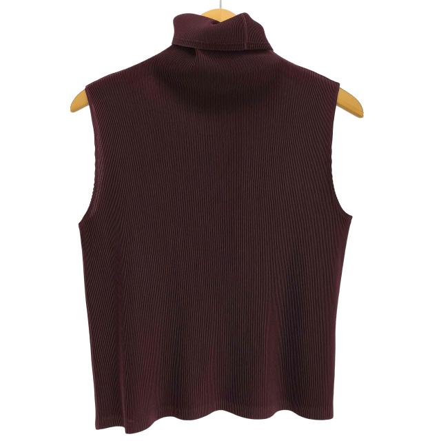PLEATS PLEASE ISSEY MIYAKE(プリーツプリーズイッセイミヤケ) 12AW タートルネック ノースリーブ プリーツブラウス レディース JPN：3 【中古】【ブランド古着バズストア】