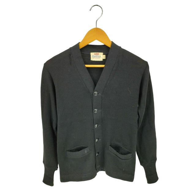 CAMPUS(キャンパス) 50S USA製 レタード ウールカーディガン メンズ US：36 【中古】【ブランド古着バズストア】