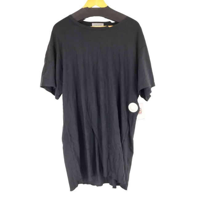 Yohji Yamamoto POUR HOMME(ヨウジヤマモトプールオム) WOOL MIX SINGLE JERSEY SLIT ROUND NECK T メンズ JPN：3 【中古】【ブランド古着バズストア】