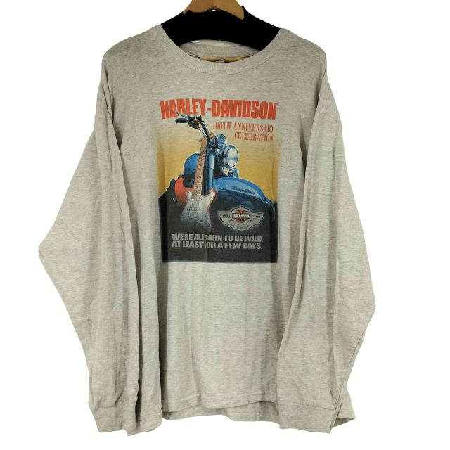 HARLEY-DAVIDSON(ハーレーダビッドソン) 90-00S 両面プリント L/S Tシャツ メンズ import：XL 【中古】【ブランド古着バズストア】