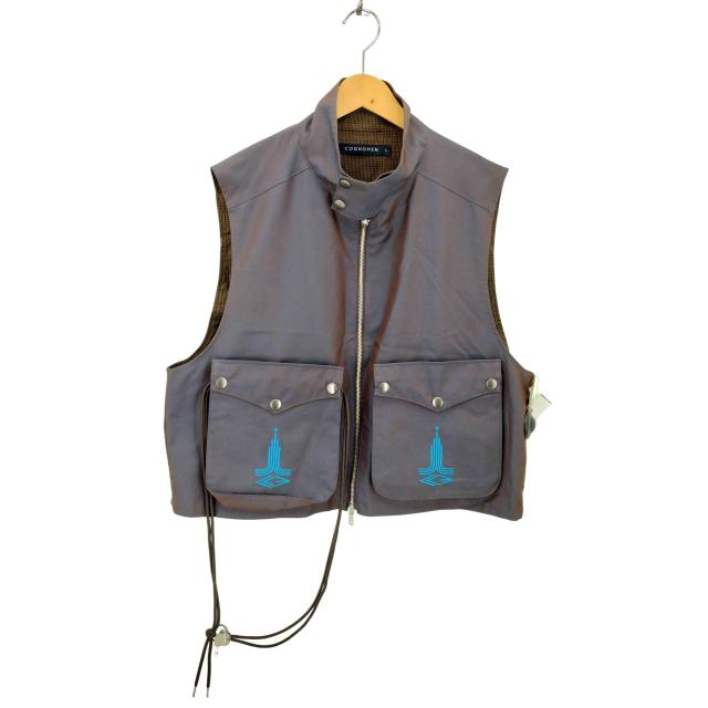 COGNOMEN(コグノーメン) KINDNESS VEST 裏地チェック ダブルジッパー カインドネスベスト メンズ JPN：L 【中古】【ブランド古着バズストア】