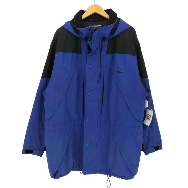 L.L.Bean(エルエルビーン) 90s Thinsulate Lite Loft ロゴ刺繍 中綿 マウンテンパーカー 裾ドローコード メンズ import：XL 【中古】【ブランド古着バズストア】