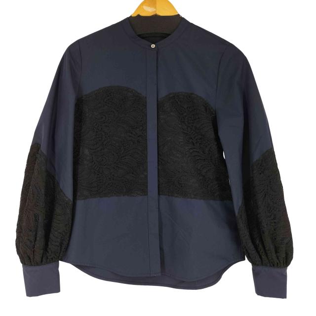 anuans(アニュアンス) ウェーブレースドッキングブラウス レディース FREE 【中古】【ブランド古着バズストア】