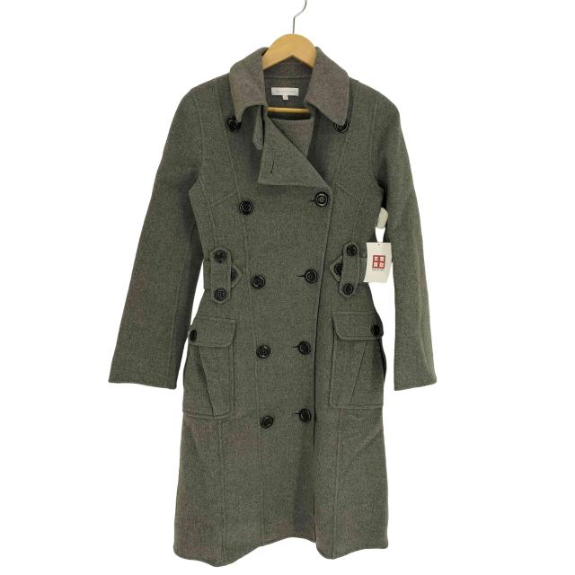 USED古着(ユーズドフルギ) MADELEINE PRESS カシミヤ混 ロング デザインコート WOOL＆CASHMERE レディース UK：6 【中古】【ブランド古着バズストア】