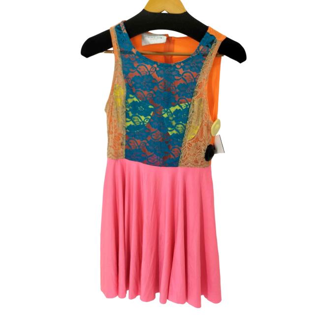 USED古着(ユーズドフルギ) {{TOMO KOIZUMI}} レース切替ノースリーブワンピース domestic レディース 表記無 【中古】【ブランド古着バズストア】