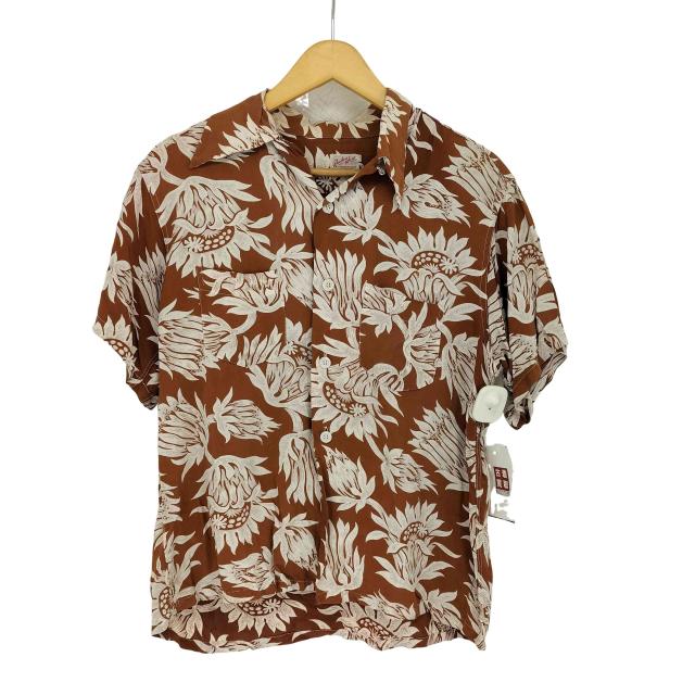 USED古着(ユーズドフルギ) random wear 40-50S オープンカラー レーヨンハワイアンシャツ メンズ  15 M【中古】【ブランド古着バズストア】