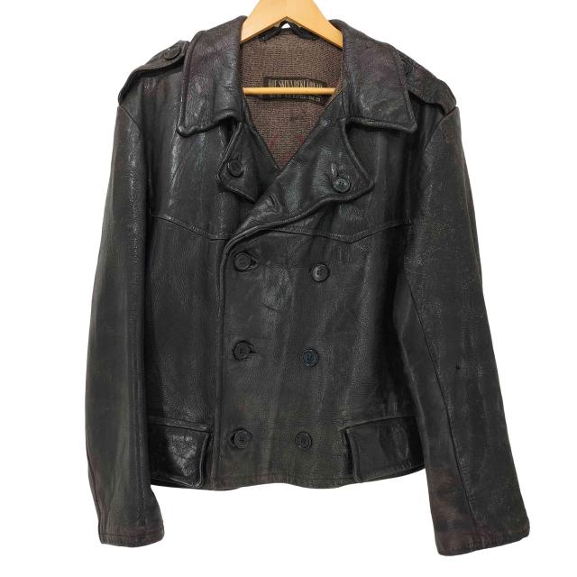 USED古着(ユーズドフルギ)  {{OJE SKINNBEKLADNAD}} 40〜50s Swedish Leather Jacket   メンズ 表記無 【中古】【ブランド古着バズストア】