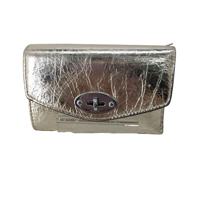 Mulberry(マルベリー) ダーリー フォールデッド マルチカード ウォレット クリンクル加工 三つ折り財布 レディース 表記無 【中古】【ブランド古着バズストア】