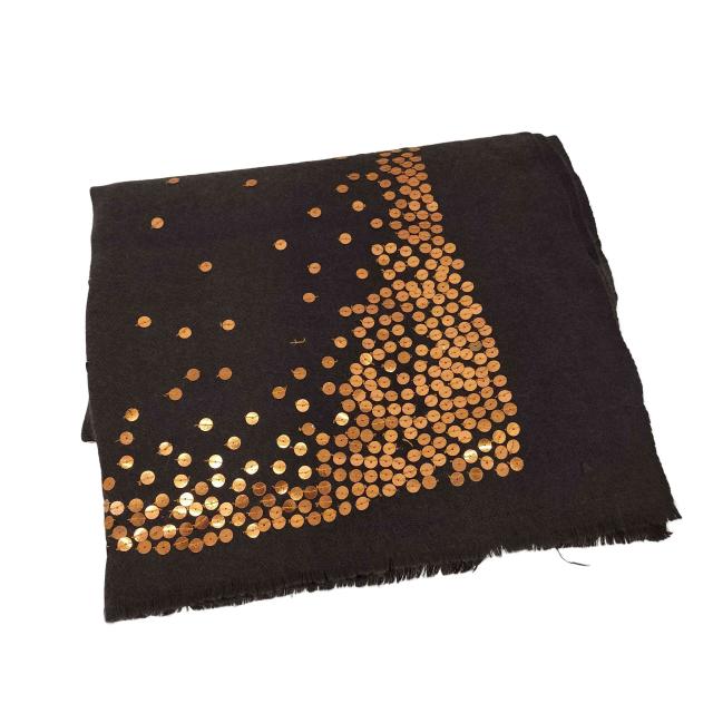 DRIES VAN NOTEN(ドリスヴァンノッテン) 90s ベルギー製 スパンコールデザイン ウールマフラー Archive レディース 表記無 【中古】【ブランド古着バズストア】