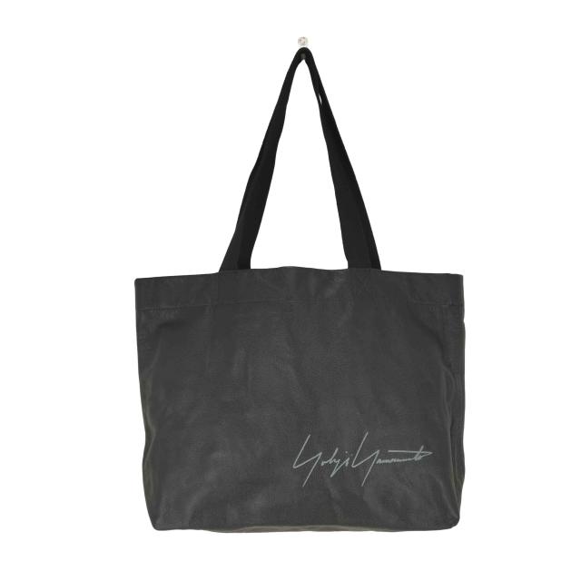 Yohji Yamamoto(ヨウジヤマモト) シグネチャーロゴカウレザーミニトートバッグ メンズ 表記無 【中古】【ブランド古着バズストア】