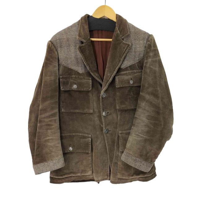 USED古着(ユーズドフルギ) 40s〜50s ユーロ 動物ボタン コーデュロイ ハンティングジャケット レディース 表記無 【中古】【ブランド古着バズストア】