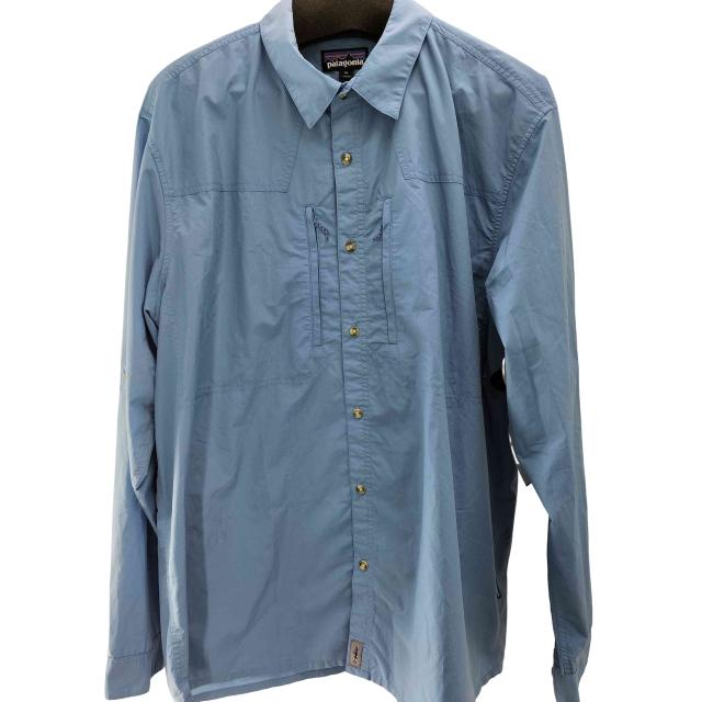 patagonia(パタゴニア) 18SS Sun Stretch L/S Shirt サン ストレッチ ロングスリーブ フィッシング シャツ ビックサイズ メンズ import：XL 【中古】【ブランド古着バズストア】