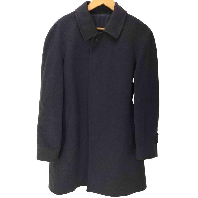 CASHMERE(カシミヤ) CASHMERE 100% Balmacaan Coat オールカシミア バルマカーン ステンカラーコート 比翼 メンズ JPN：3 【中古】【ブランド古着バズストア】